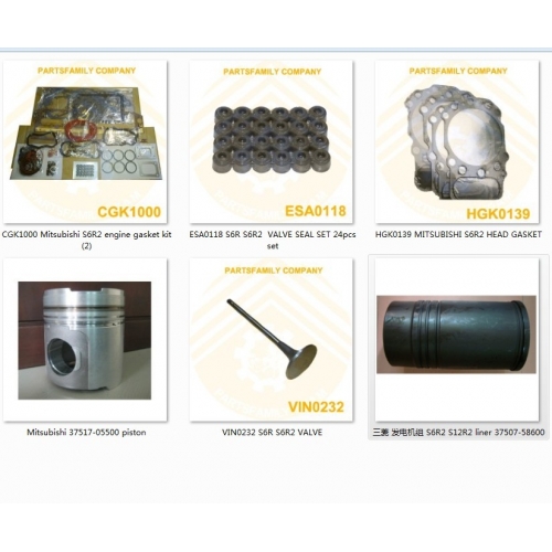 Mitsubishi S6R2 PTA MPTK Generator set Engine Spare Parts [ERK0095 ...
